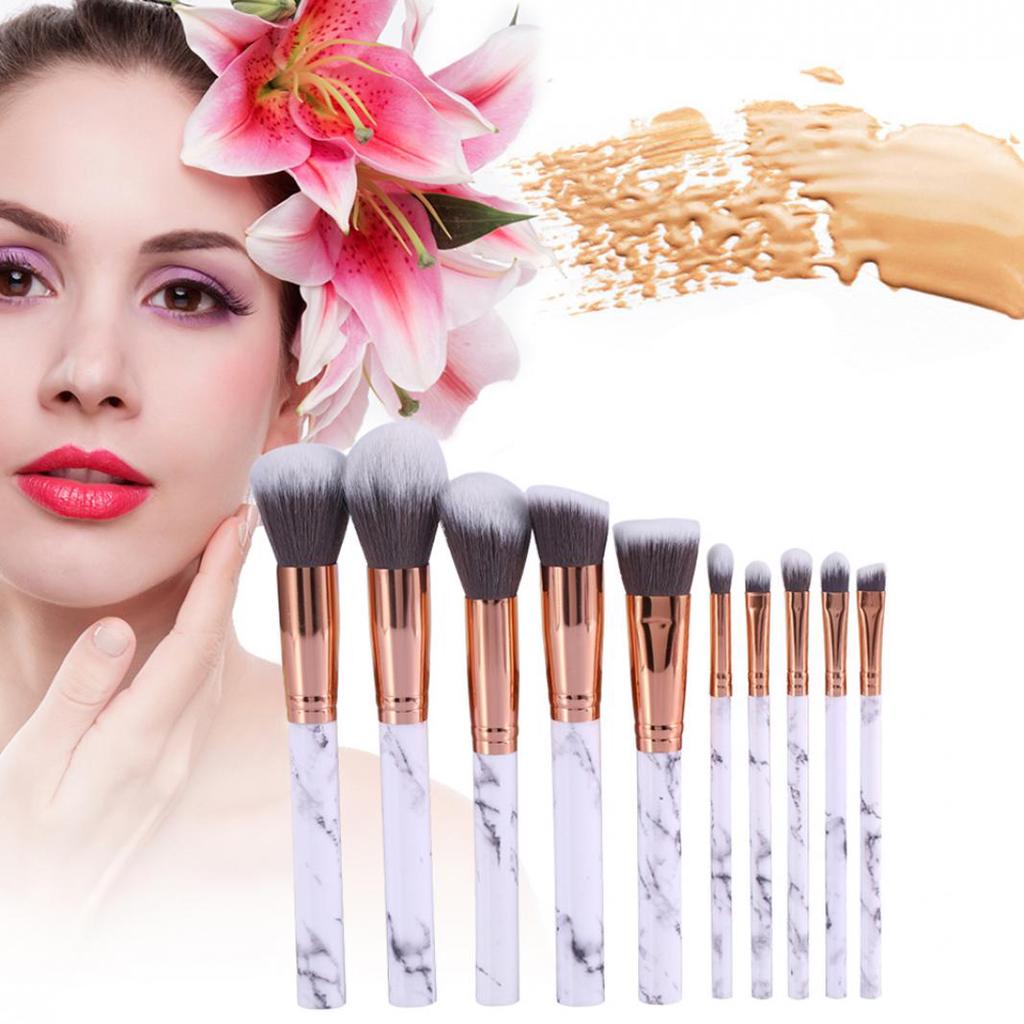 Buy 10Pcs Pro Marble Makeup Cosmetic Powder Foundation Eyeshadow Lip ...