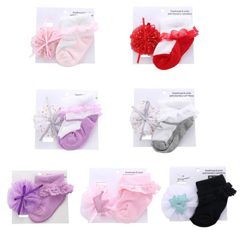 Buy Casual Fashion Newborn Baby Girl Cute Bow-knot Lace Non-Slip Cotton ...