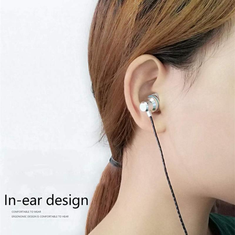 Buy In-Ear Earbud Headphones Heavy Bass Wired Headset Metal Earbud with ...