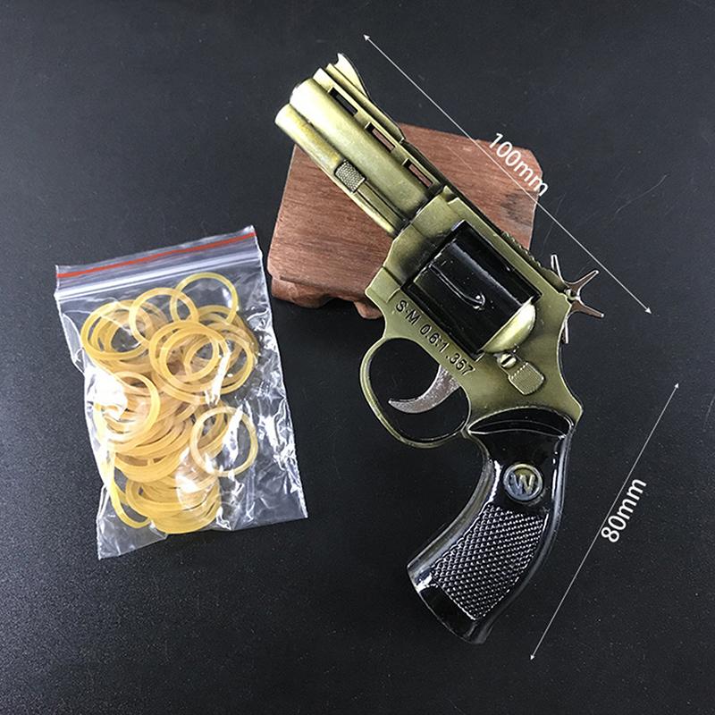 Comprar Burst Revolver Rubber Band Gun Retro Nostálgico Metal Weapon ...
