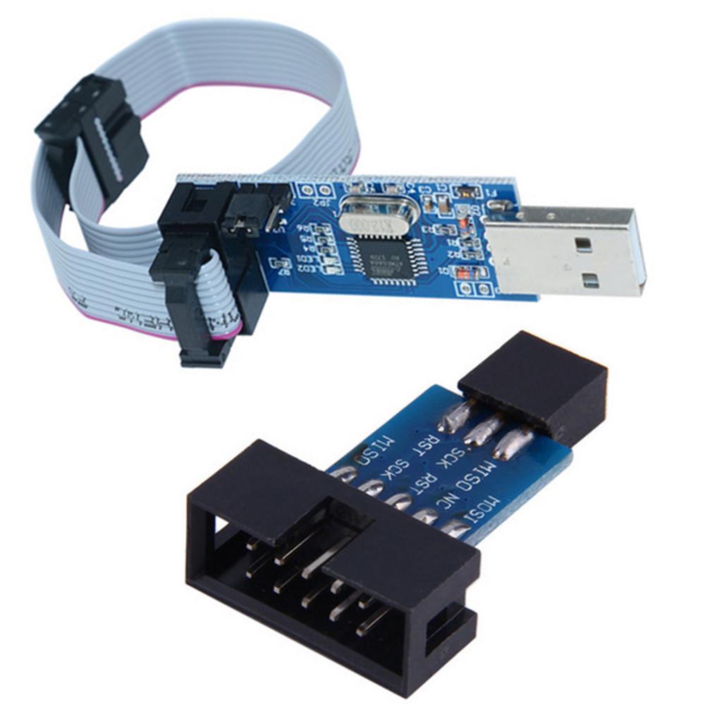 10 Pin to Standard 6 Pin Adapter Board + USBASP USBISP AVR Programmer USB ATMEGA8 ATMEGA128 ...