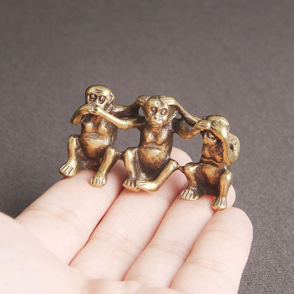 Three Monkeys Warmhouse Gift Antique Monkey Figurines Monkey Statue ...