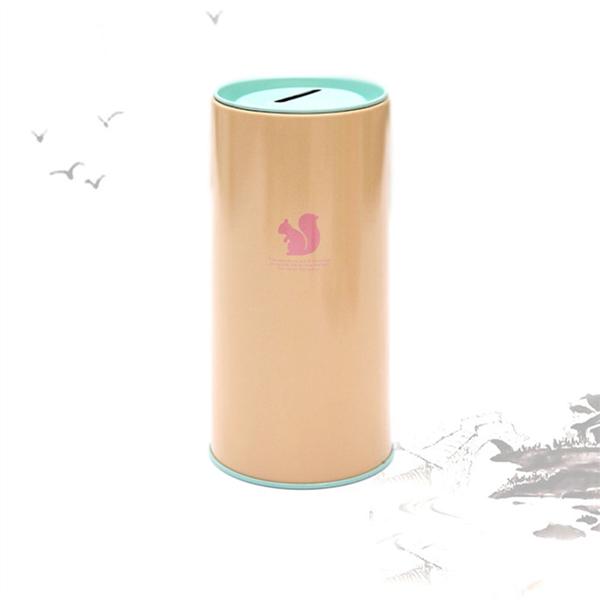 Buy 1pcs Metal Cylinder Piggy Bank Creative Coin Bank Money Holder ...