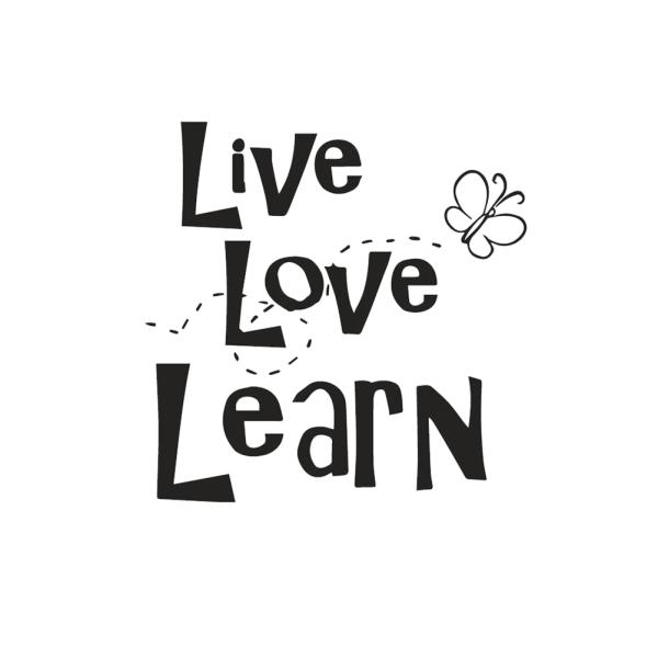 Buy 1PC Removable Black Self Adhesive Live Love Learn Quotes Wall ...