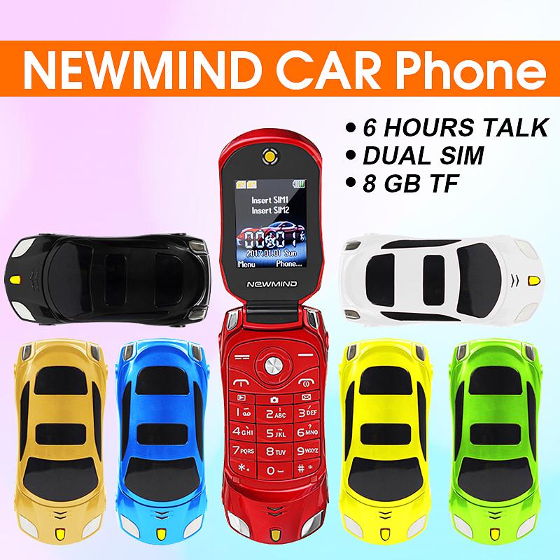 Buy NEWMIND F15 Flip Phone Car Model Dual Sim Card Mobile Cellphone 1.8 ...