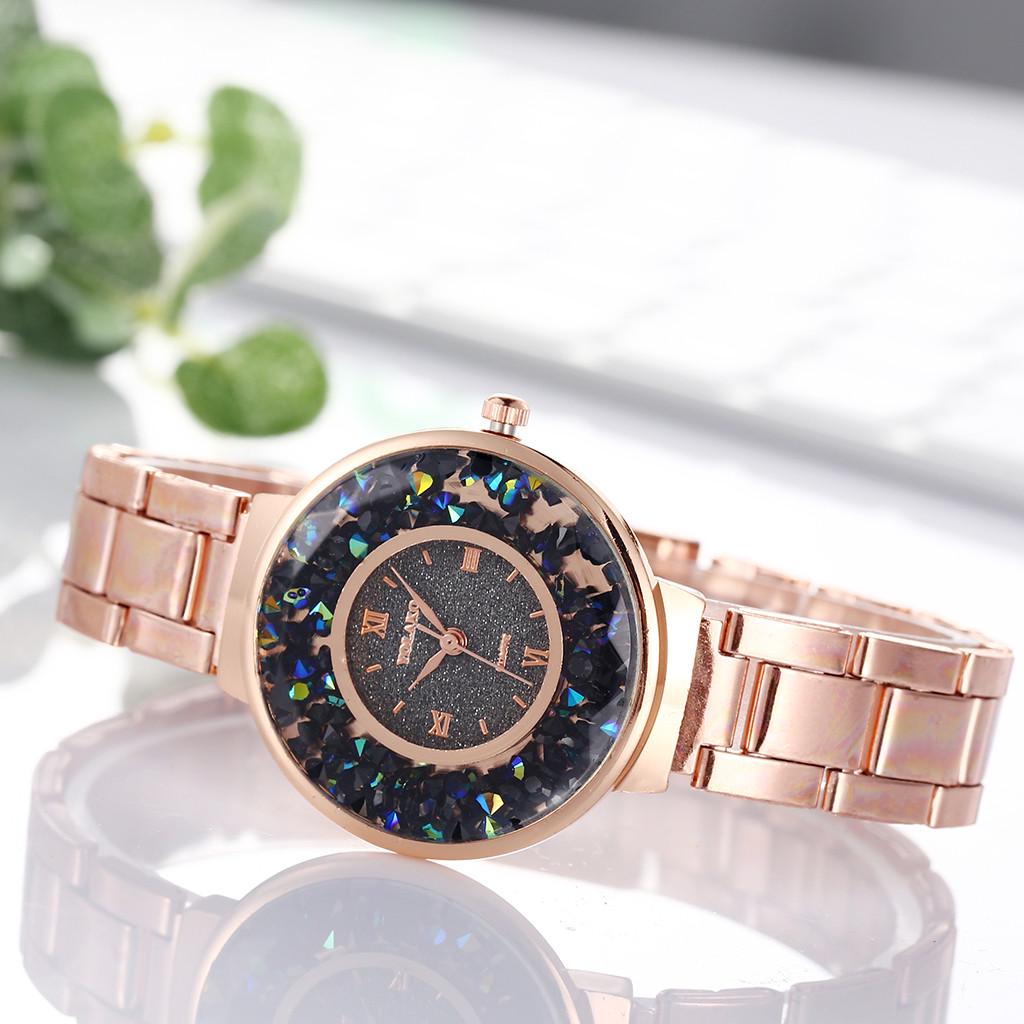 Buy YOLAKO Women's Quartz Steel Band Casual Stainless Newv Strap Watch ...