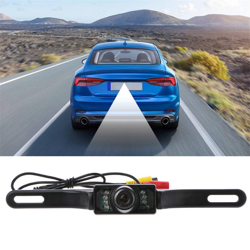 Night Vision 7 LED Car Rear View Camera Wide Angle HD Color Backup ...