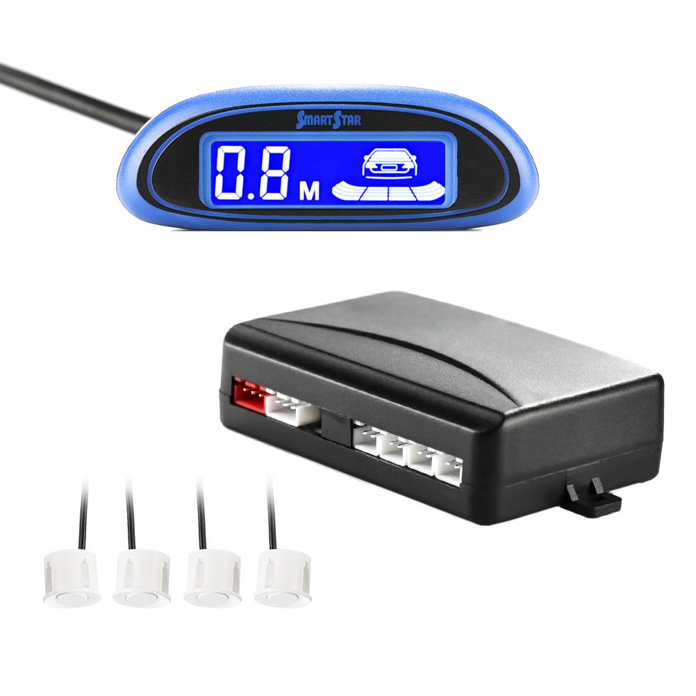 Buy New Car Reverse Backup Radar System Parktronic 4 Sensors Led Shows ...