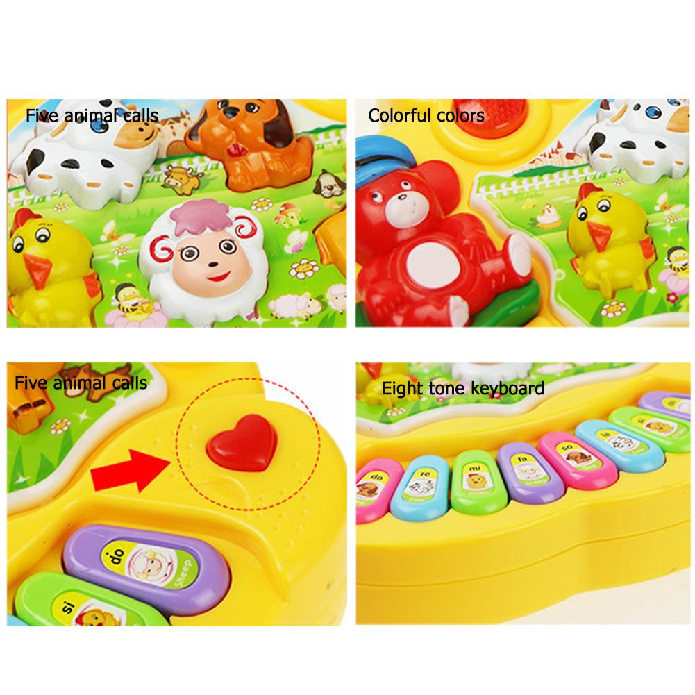 Buy Baby Animal Farm Musical Toy Kids Electric Keyboard Toy Flashing ...