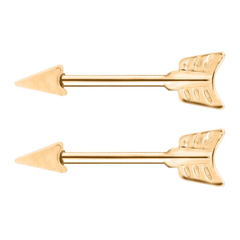 Fashion Electroplated Tip Arrow Arrow Nail, Breast Ring Piercing ...