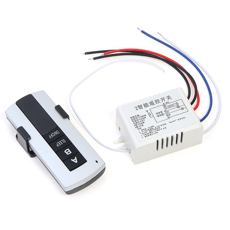 1-4 Channel On/Off 220V Wireless Remote Control Switch Receiver ...