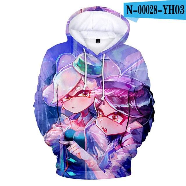 💰Kaufe 3D-Druck Hoodie Splatoon Sweatshirt Jungen Mädchen Mode Hoodie ...