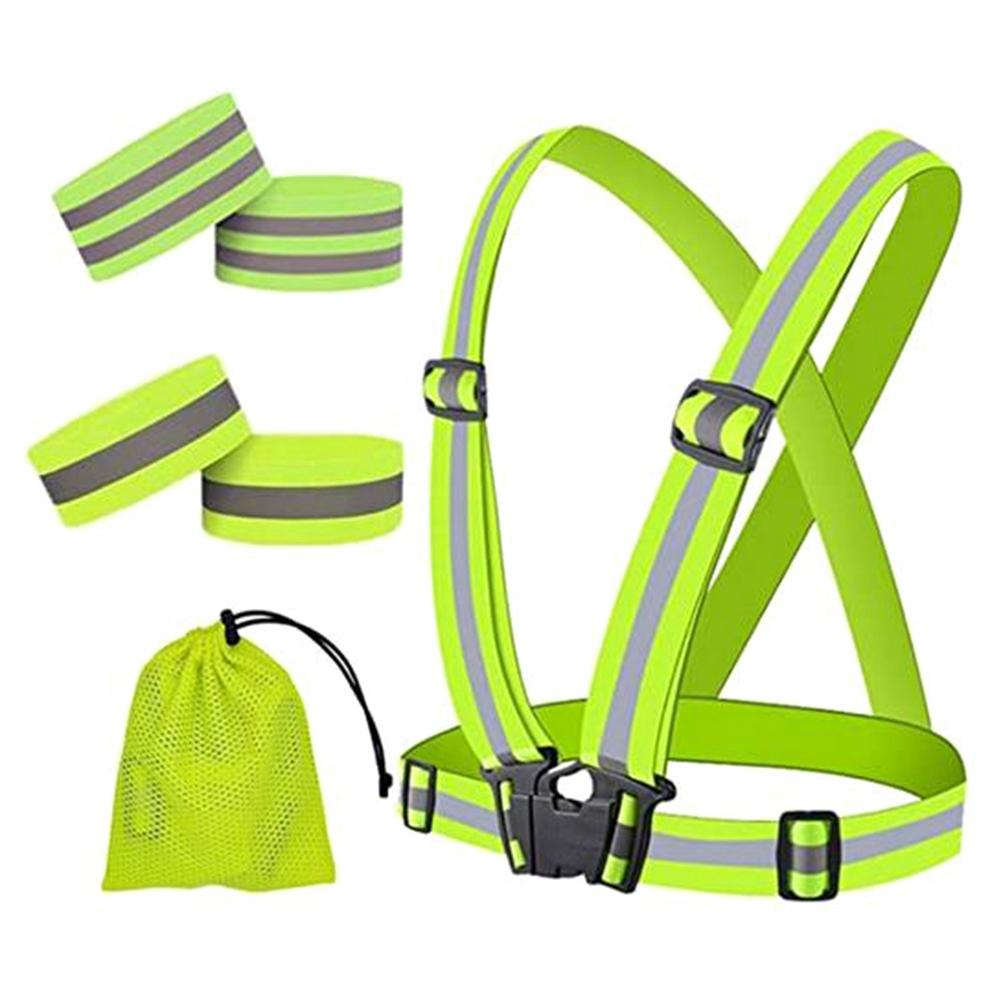 💰Kjøp Reflective Safety Vest,High Vis Running Vest, Reflective Running ...