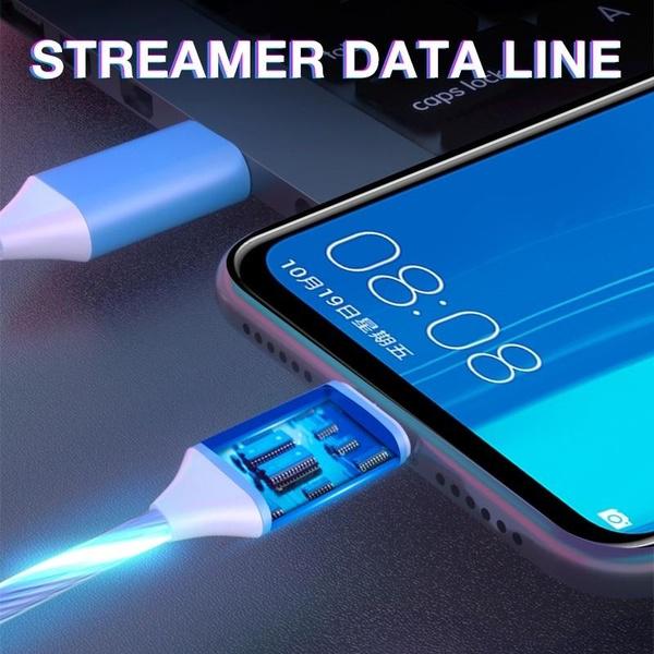 Buy Streamer Data Line charging cable flow light cord led wire for ...
