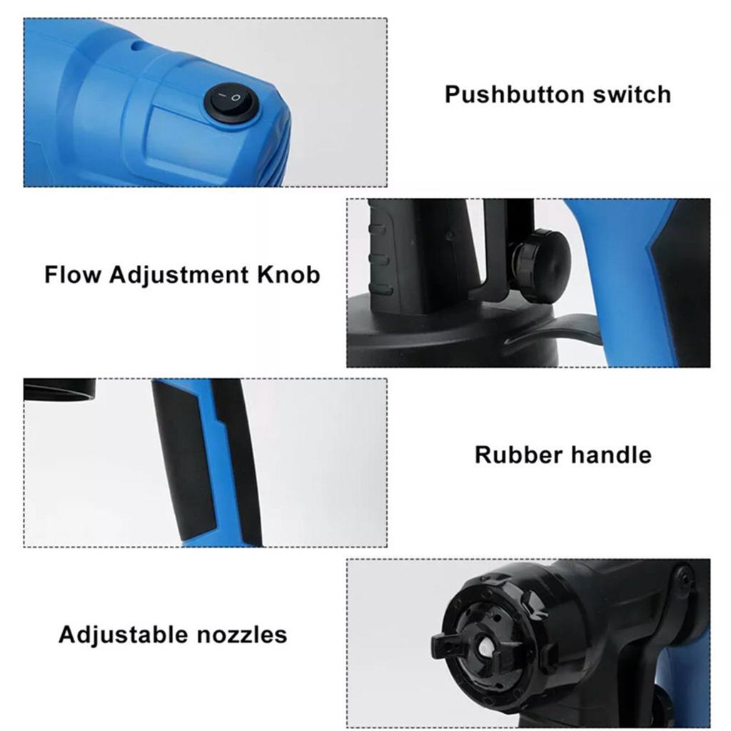 Buy Spray Gun 400W 220V High Power Home Electric Paint Sprayer 2.5mm ...