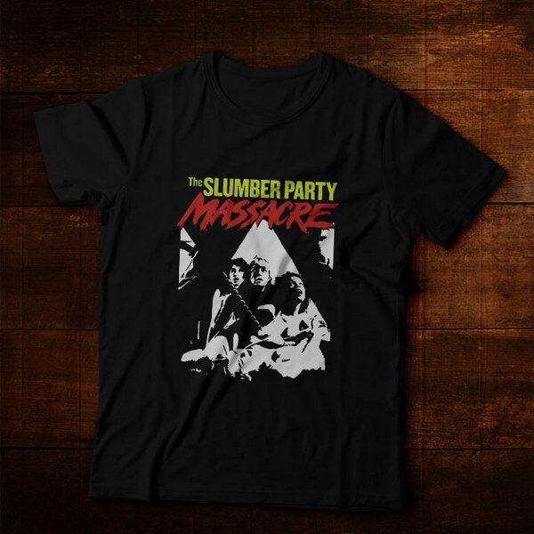 Slumber Party Massacre Retro 80s Horror Slasher Movie T-shirtsoft Black ...