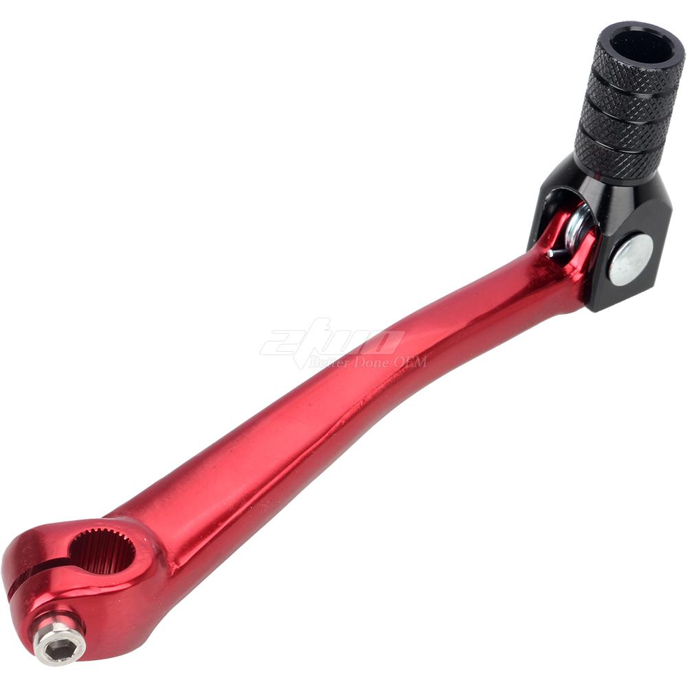 Buy Black+Red Folding Aluminum Gear Shift Lever For Motorcycle Pit Dirt ...