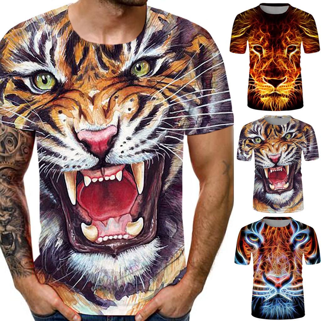 Buy [MFstore] Mens Fashion Printing Tees Shirt Short Sleeve T-Shirt ...