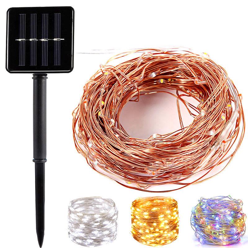 Buy Waterproof Solar String Light Copper Wire Lamp 5/10/20m Warm White ...