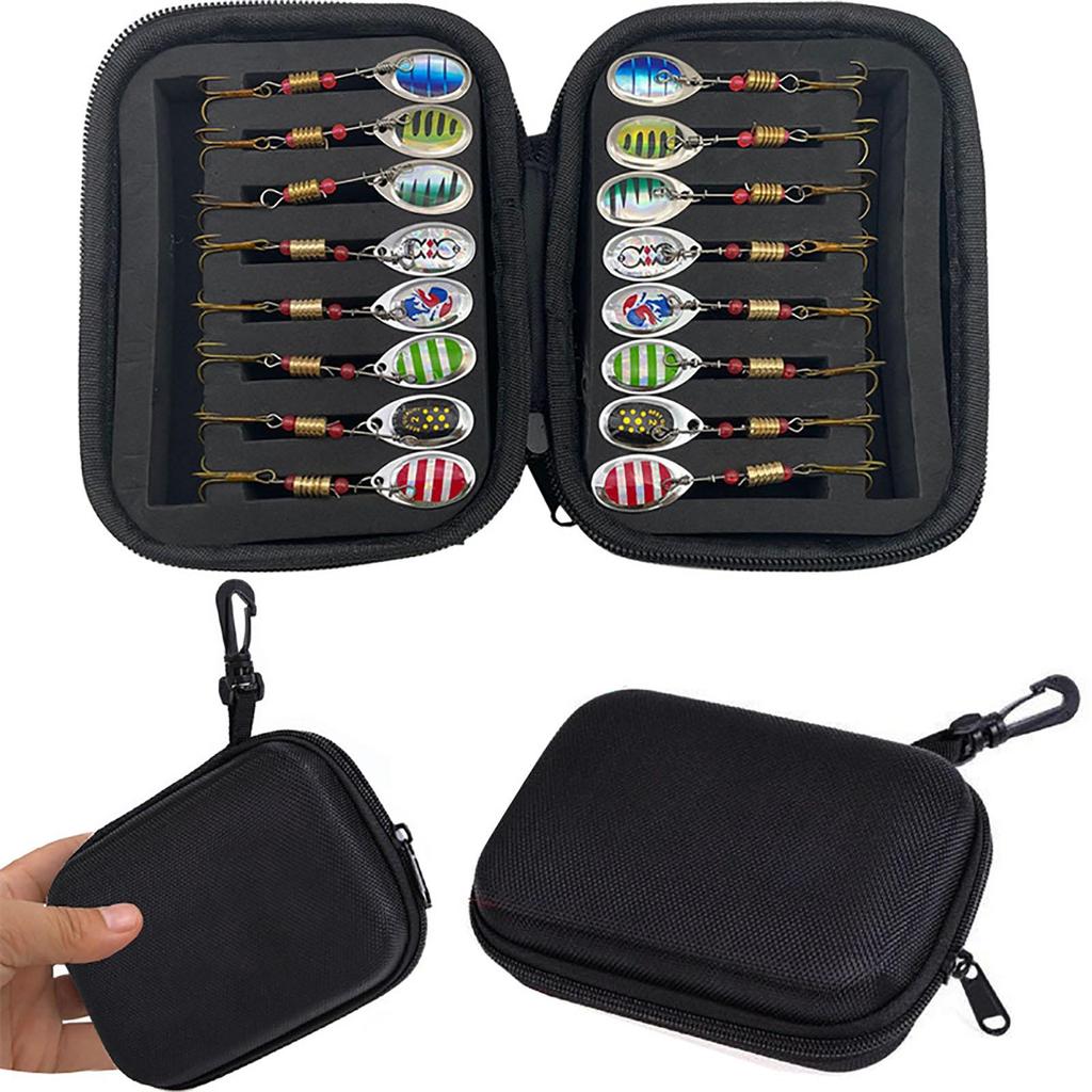 Cheap 16pcs Spinners Spoons Fishing Lures Kit Portable Lure Bait With ...