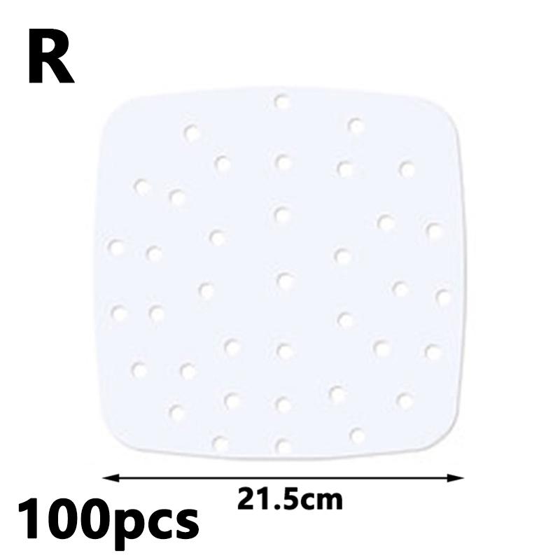 Buy 100pcs/Bag Baking Mats Liner Disposable Non-stick Mat Paper Air ...