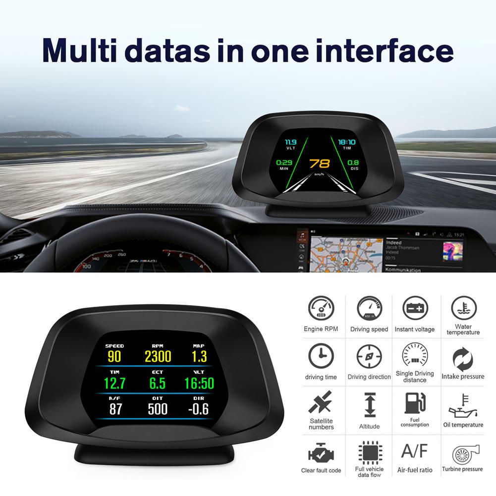 Buy P19 Portable Car Monitor HUD 3 Inch GPS Mode OBD Mode at affordable ...