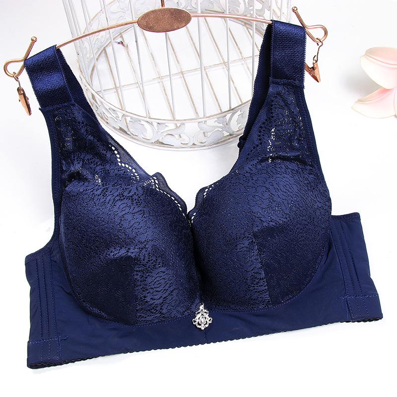 Buy Large Size Women Full Coverage Brassiere Adjustable Thin Wireless ...