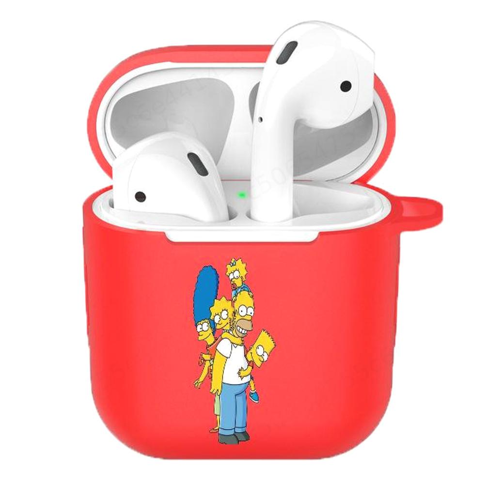 Buy The Simpsons TPU Airpods Box Bluetooth Earphone Cover for Airpods 1 ...