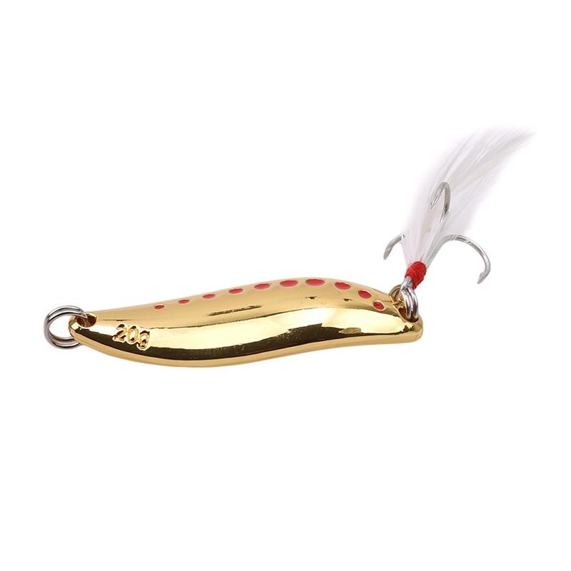 Buy Metal Wobble Fishing Lures Spinner Baits CrankBait Bass Wobbler ...