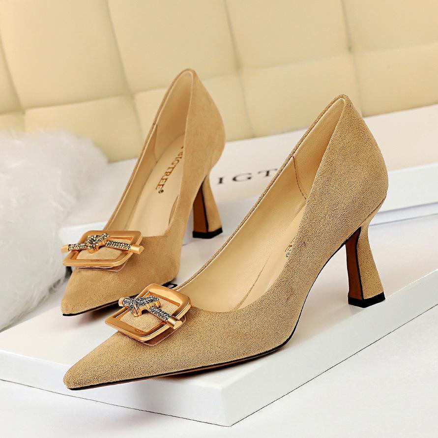 Buy High-heeled Shoes Office Shoes Women's Shoes Banquet Shoes Simple ...