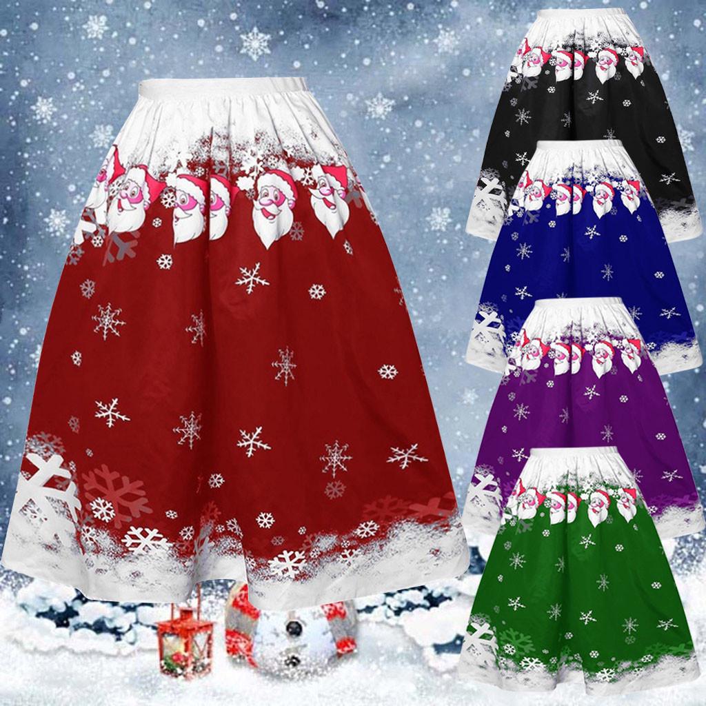 Buy Women Christmas Fashion Christmas Santa Claus Snow Printing Casual ...