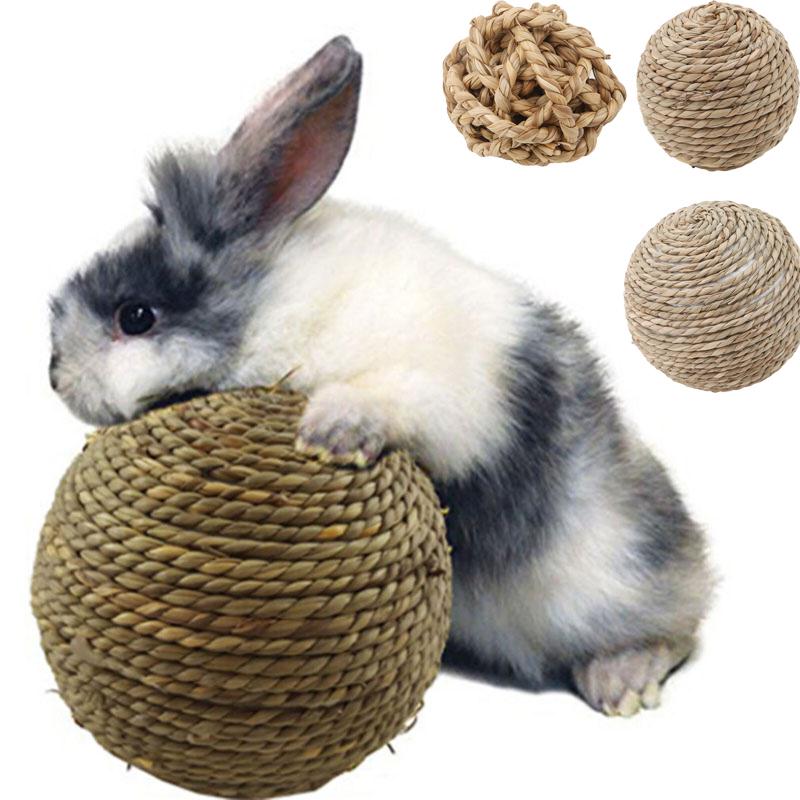 Buy Parrot Rabbit Straw Ball Toys For Bird Pet Environmental Balls Toy ...