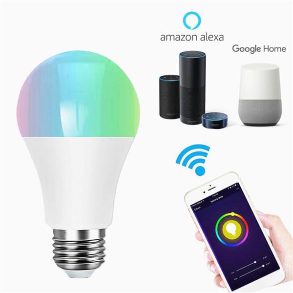 Buy Smart Bulb Wireless WiFi App Voice Control Bulb RGB Energy Saving ...