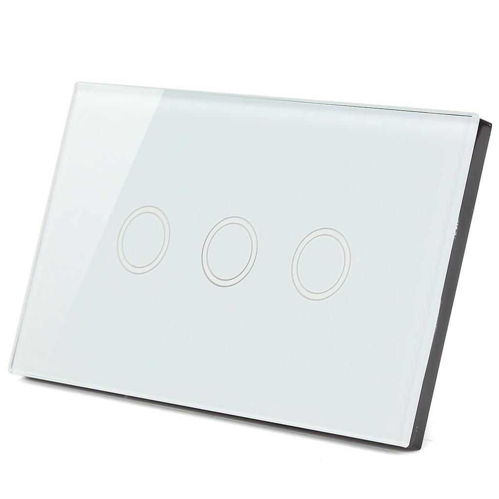 Smart Touch Wall Light Lamps Switch Controller 3 Gang 1 Way with ...