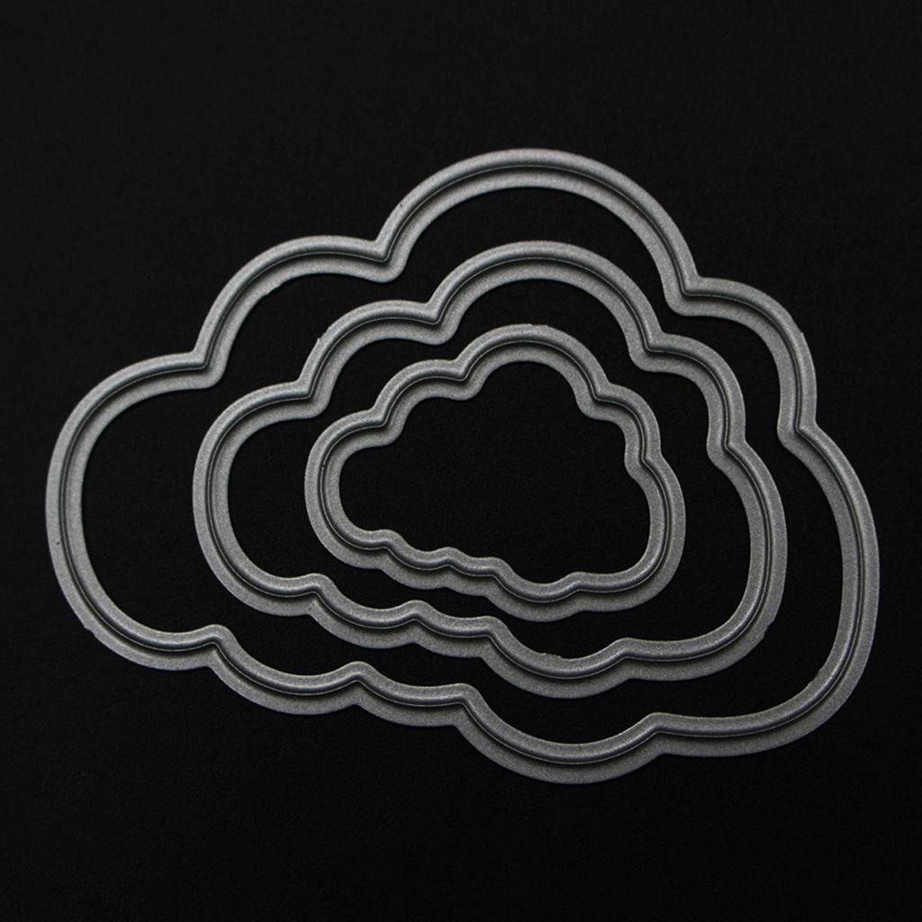 Clouds Metal Die Cuts Metal Cutting Dies 3pcs Scrapbooking Embossing ...