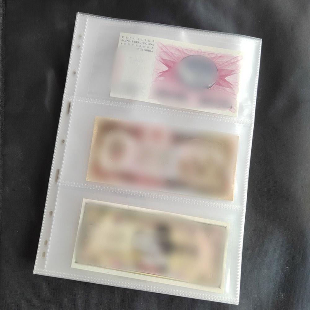 Buy 10 Sheets 9-Hole Currency Sleeves PVC Stamp Page Holders for 9-Hole ...