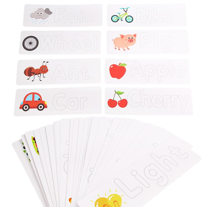 Kindergarten 78 Pieces Words Spelling Teaching Aid Jigsaw Puzzles Early ...