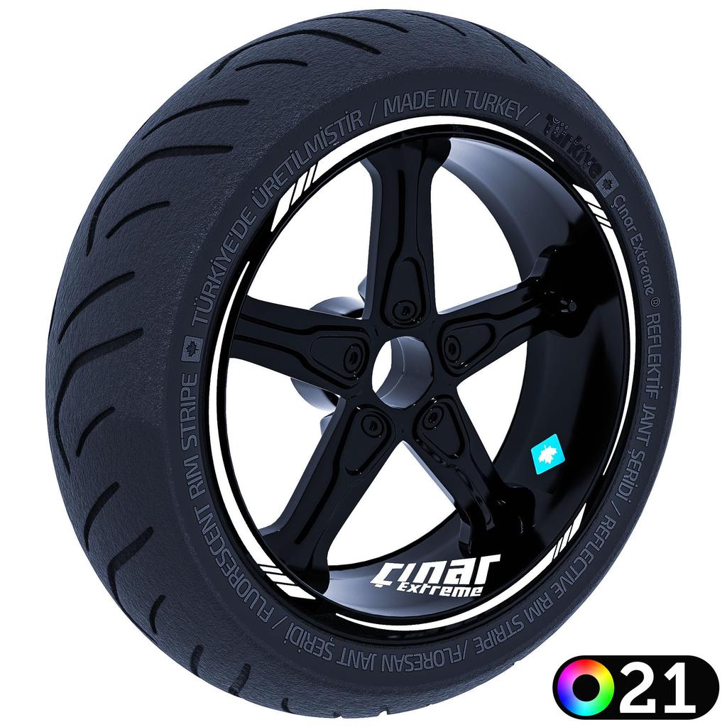 Satın alın Sharp Rim Tape Wheel Stripes Decals Sticker Reflective ...