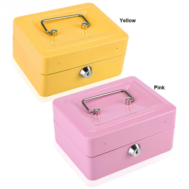 Buy 1Pc Mini Portable Steel Petty Lockable Cash Money Coin Safe ...