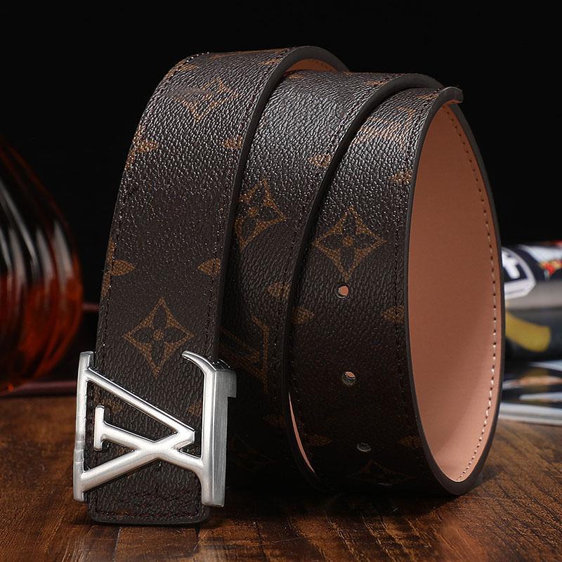 Buy New Luxury Leather Belt Men's Genuine Leather Belts Fashion Retro ...