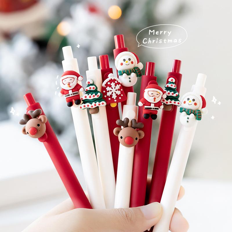 Buy Cute Christmas Press Neuter Pen High Appearance Level Cartoon ...