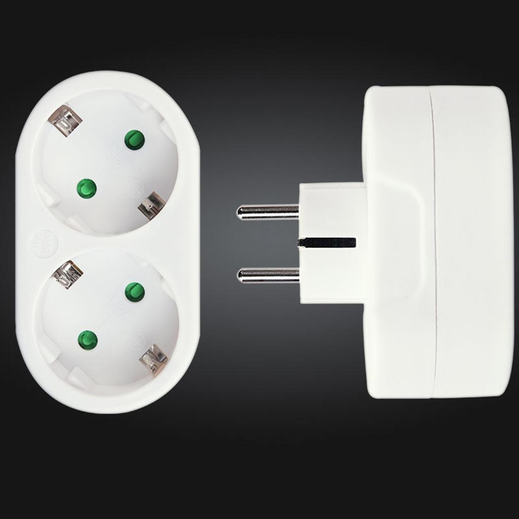 Buy European Standard Socket Round Plug 2 Holes Socket With Switch On ...