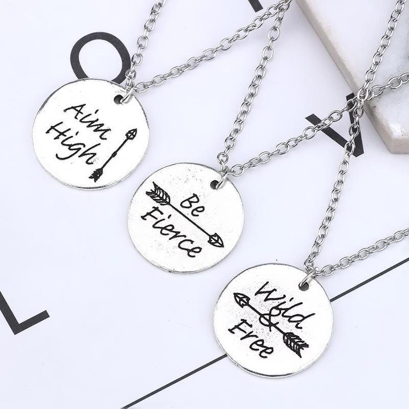 Buy Jewelry Fashion Three Musketeers Wild Free Necklace Fashion Letters ...