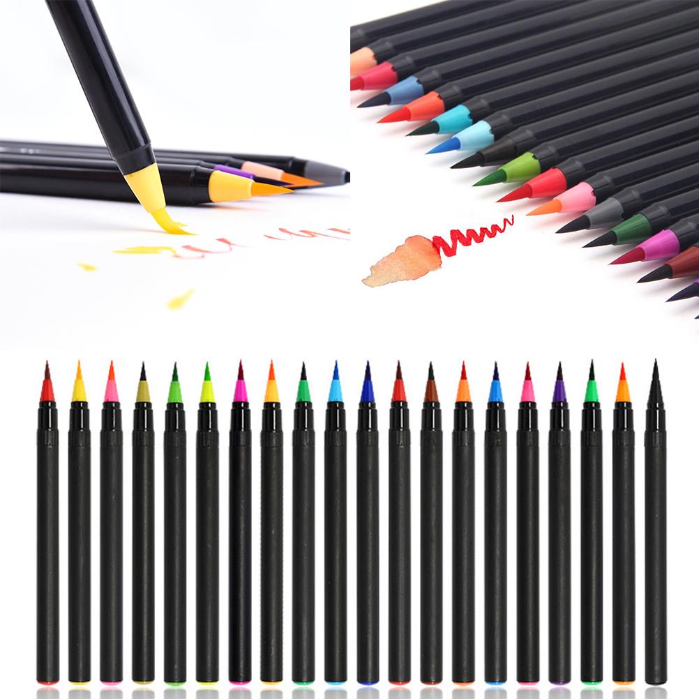 Buy 20Pcs Colorful Non-Toxic Pen Sets Durable Watercolor Pens for ...