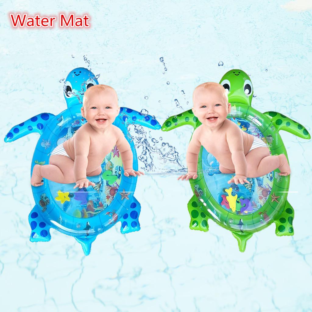 Buy Superstore Inflatable Tummy Time Water Mat Sea Turtle Shape Infants ...