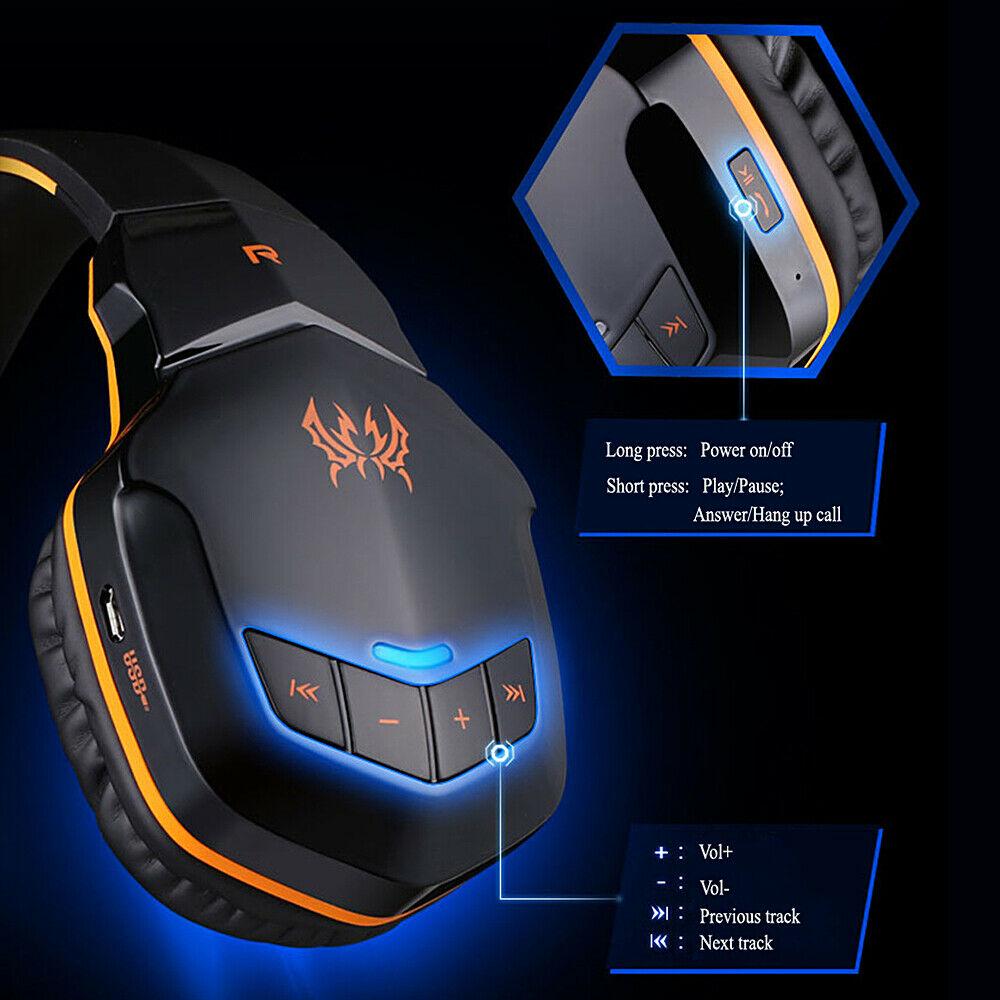 Buy Wireless Stereo Headphones Pro Gaming Headsets with Mic for ...