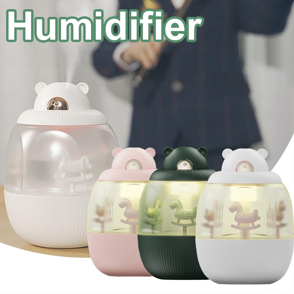 Buy [MLS] 320ML Air Humidifier Colorful Carousel With Music Box Small ...