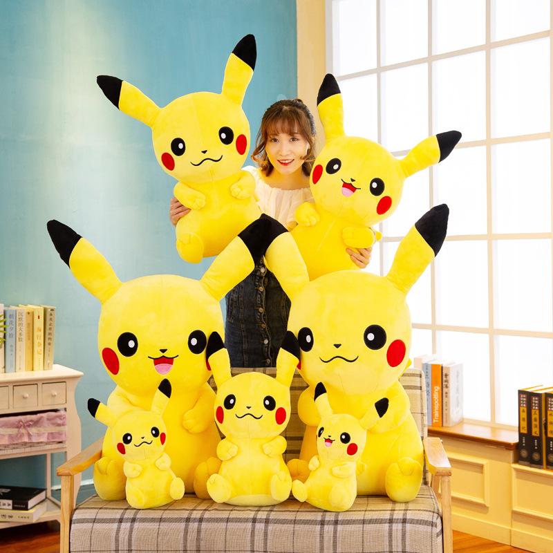 Buy 45cm Pikachu Doll Pillow Pikachu Plush Toy Large Dolls for Kids ...