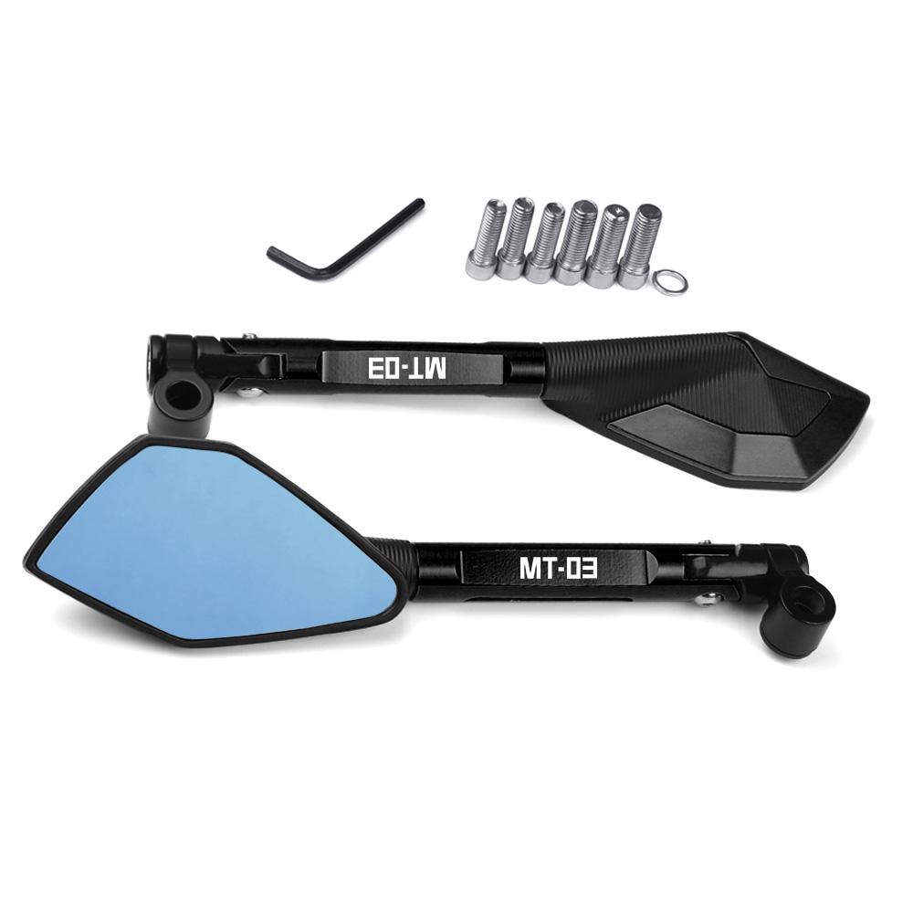 Cheap MT-03 Motorcycle Handlebar End Mirrors Anti Glare Bluish Hawk-Eye ...