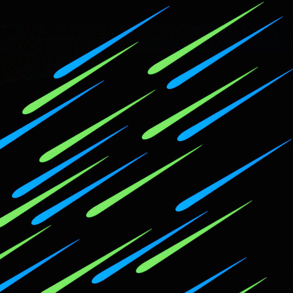 Buy Plastic Fluorescence Creative Wall Meteor Shower Home Decor Sticker ...